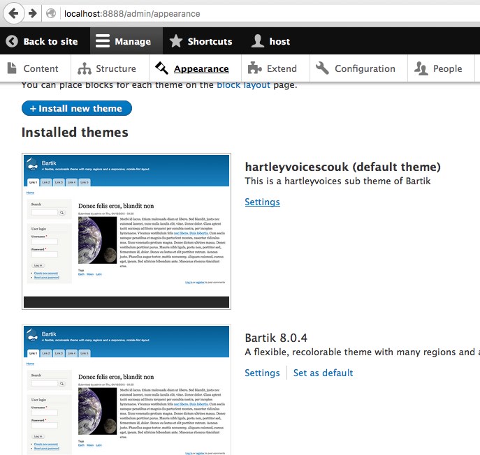 Drupal 8 Sub Themes And Stylesheets